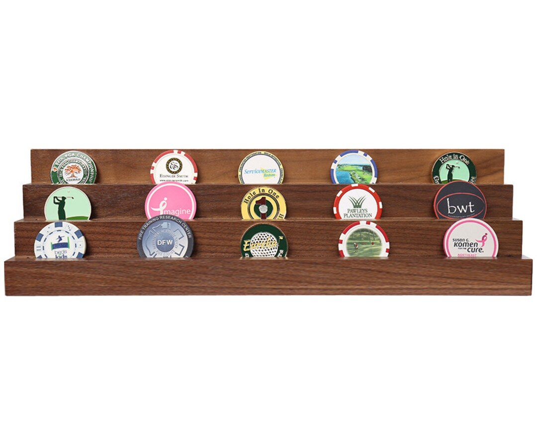 Golf Poker Chip Ball Marker Display~holds up to 24 Poker Chips or ...
