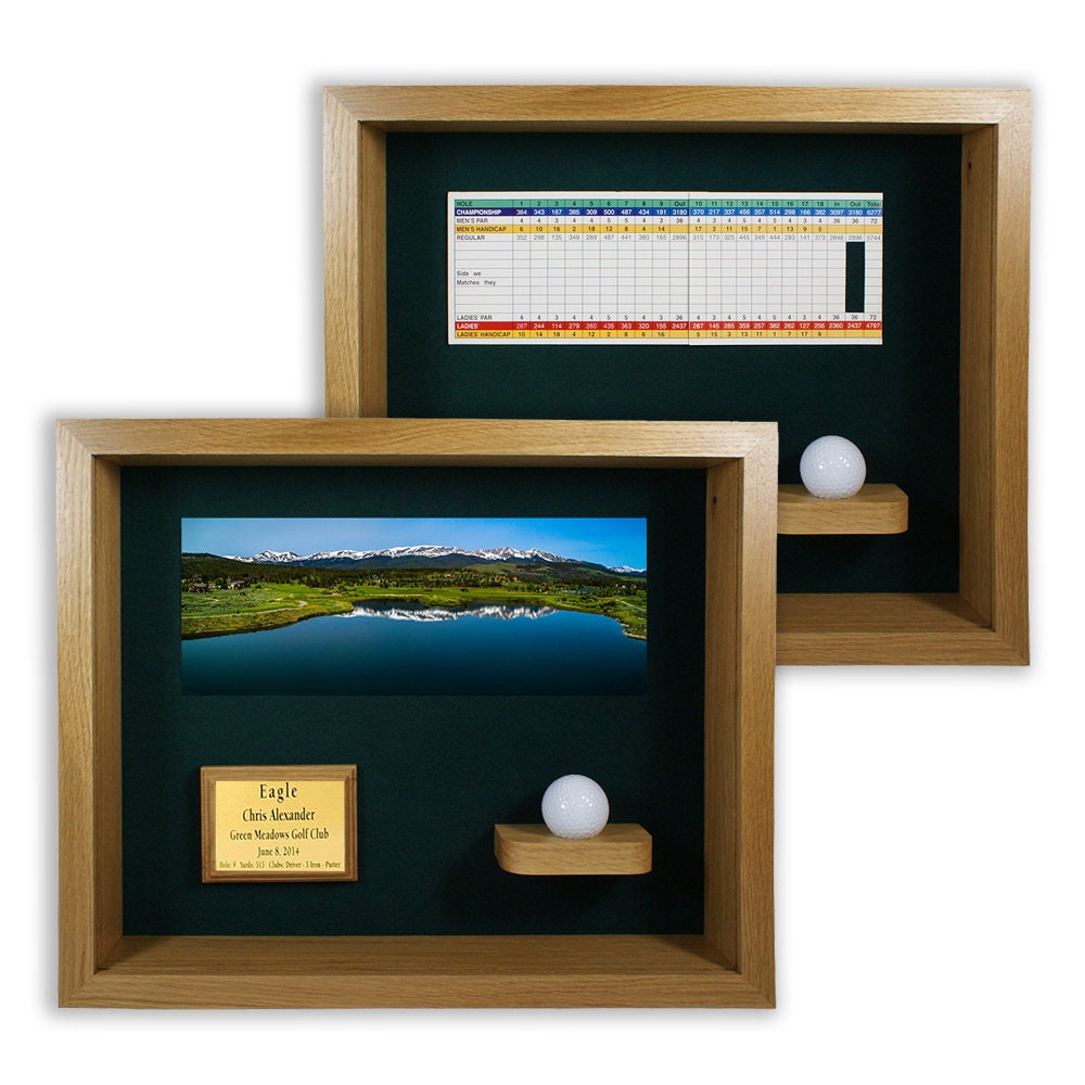 Golf Eagle, Double Eagle or Albatross Ball & Photo or Scorecard Shadow ...