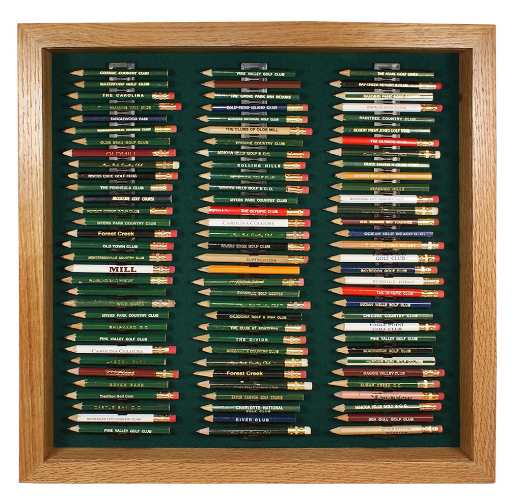 Golf Pencil Display Case | Holds 96 Round or Hexagonal Golf Pencils ...
