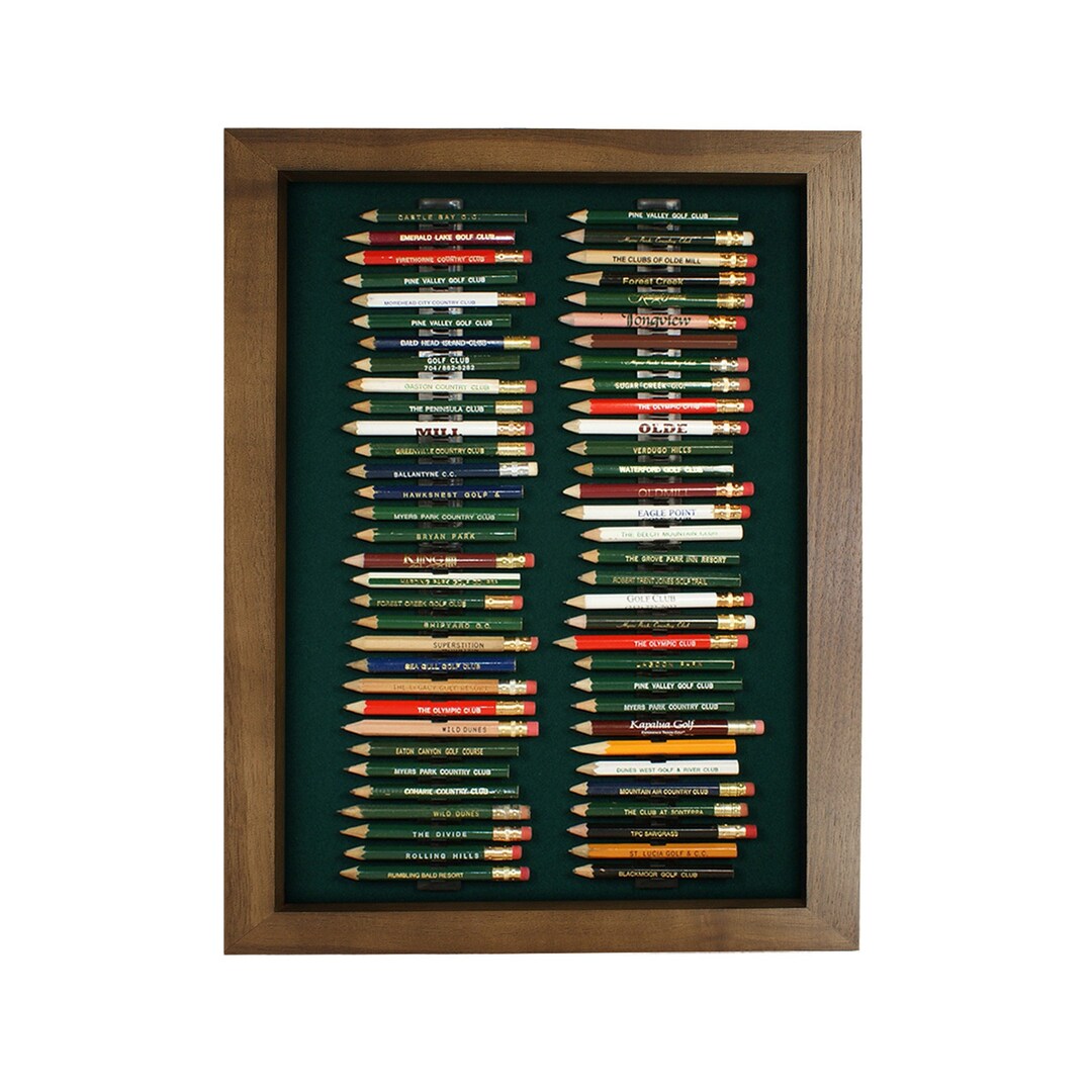 Golf Pencil Display Case | Holds 64 Round or Hexagonal Golf Pencils ...