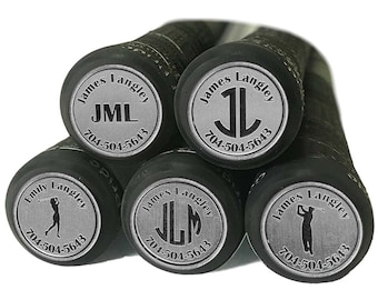 Personalized Monogram Engraved Clublinks Golf Club ID Tag Set of 14 ...