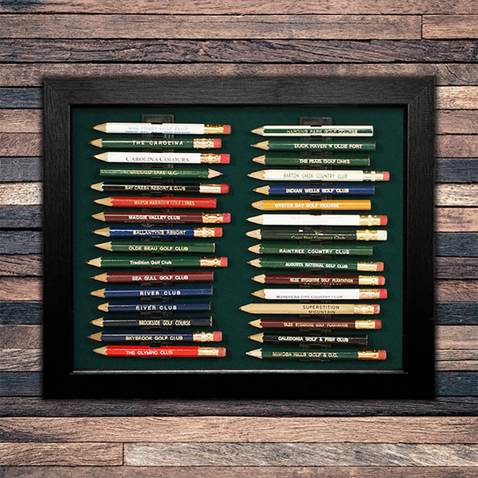 Golf Pencil Display Case | Holds 32 Round or Hexagonal Golf Pencils | 5 ...