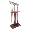 Premium Wooden Golf Club Display Rack~10 Club Capacity~solid Wood With ...