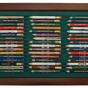 Golf Pencil Display Case | Holds 48 Round or Hexagonal Golf Pencils | 5 ...