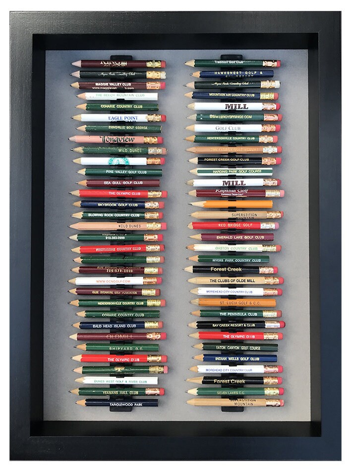 Golf Pencil Display Case | Holds 64 Round or Hexagonal Golf Pencils ...