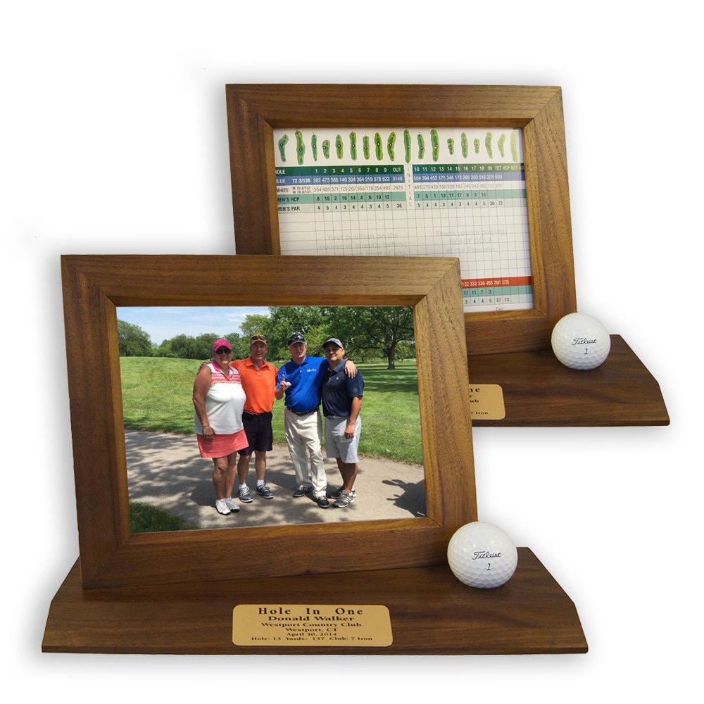 Golf Hole-in-one Desktop Display | Holds an 8" X 6" Photo or Scorecard ...