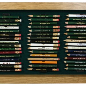 Golf Pencil Display Case | Holds 48 Round or Hexagonal Golf Pencils | 5 ...