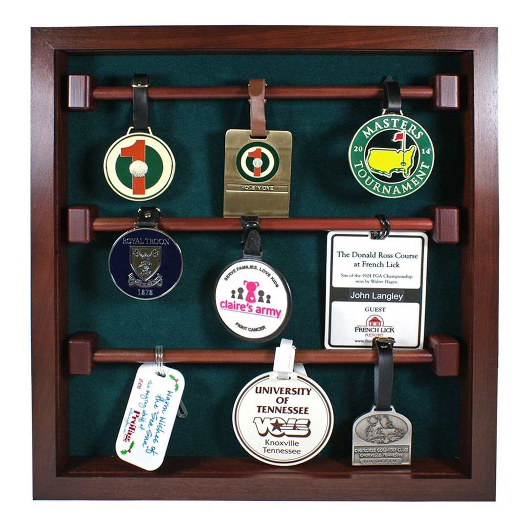 40 Bag Tag Collection Display With Acrylic Covercherry Finish - Etsy
