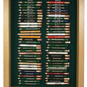 Golf Pencil Display Case | Holds 64 Round or Hexagonal Golf Pencils ...