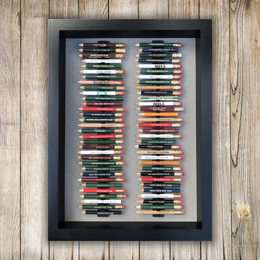 Golf Pencil Display Case | Holds 64 Round or Hexagonal Golf Pencils ...