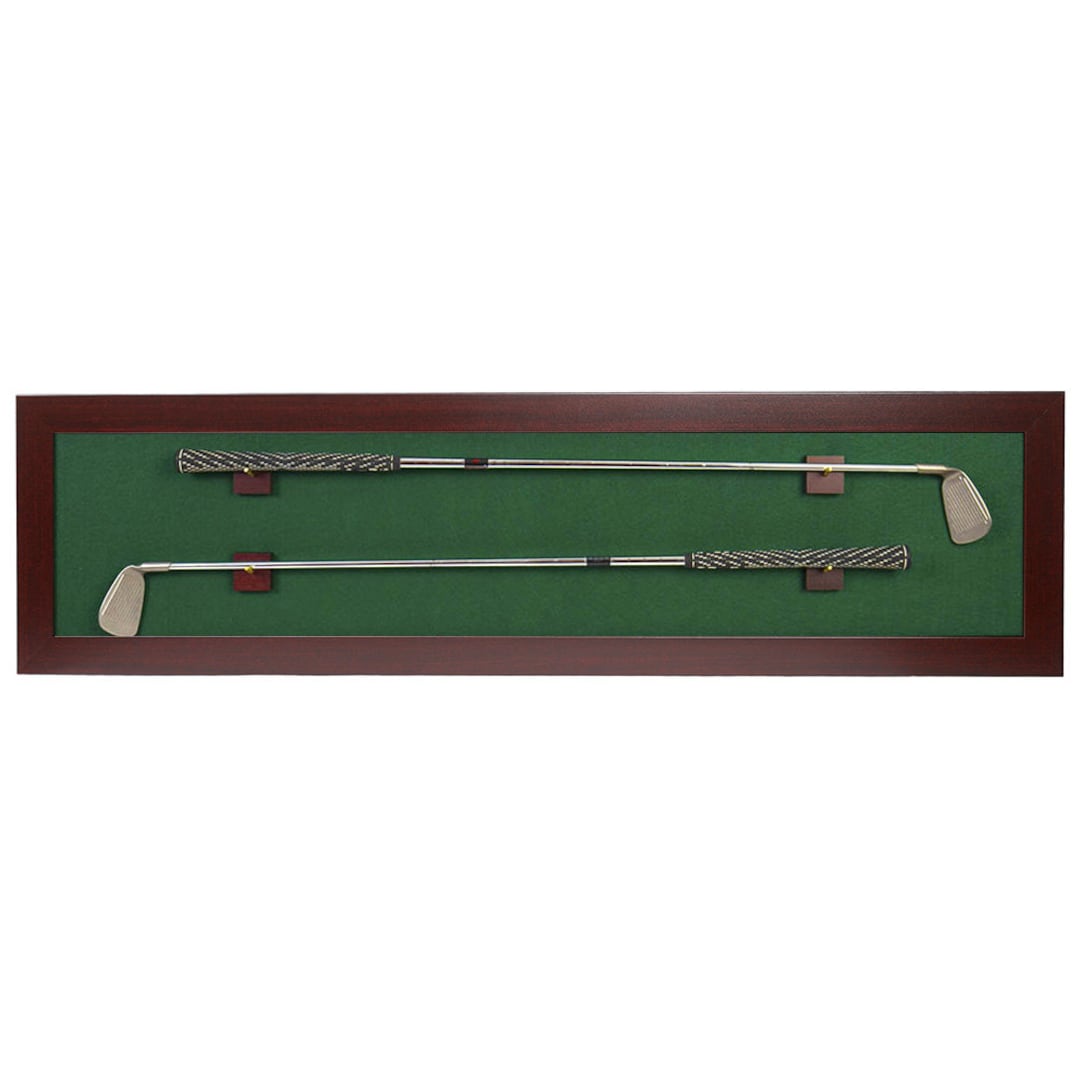 Premium Framed Golf Club Wall Mount | 2 Club Capacity Fits Most Clubs ...