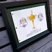 Golf Pin Flag Display Case | Solid Hardwood | Black Frame | Holds Pin ...