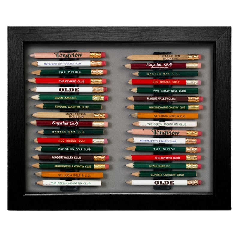 Golf Pencil Display Case | Holds 32 Round or Hexagonal Golf Pencils | 5 ...