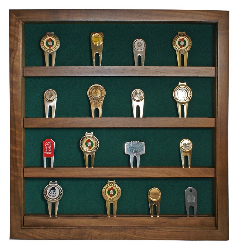 Golf Divot Tool Display Case | Holds 40 Divot Tools | Acrylic Cover ...