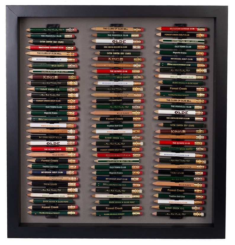 Golf Pencil Display Case | Holds 96 Round or Hexagonal Golf Pencils ...