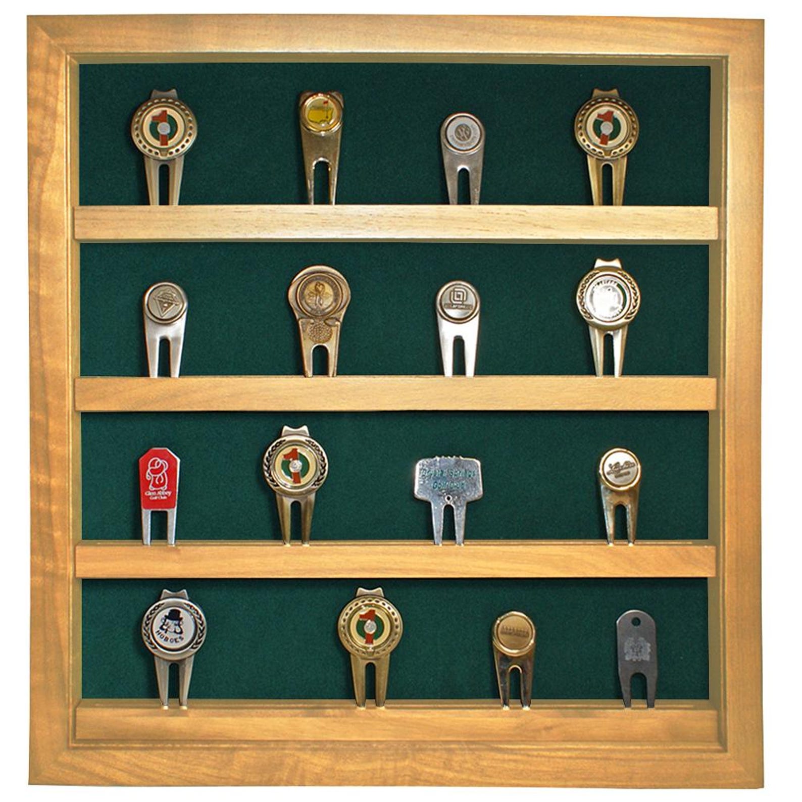 Golf Divot Tool Display Case | Holds 40 Divot Tools | Acrylic Cover ...
