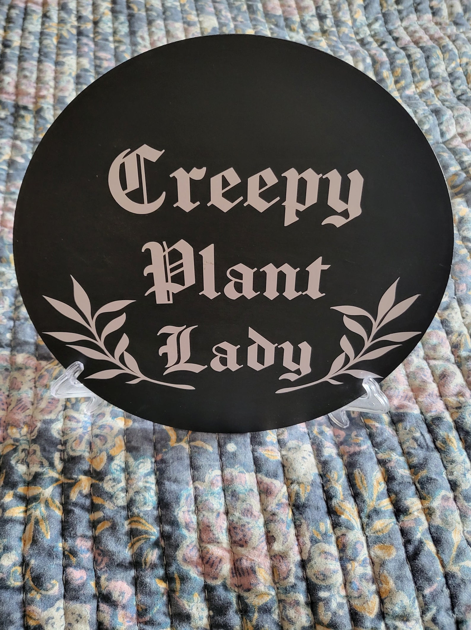 Creepy Plant Lady Wall Hanging, Home Decor, Horror Home Decor, Creepy ...