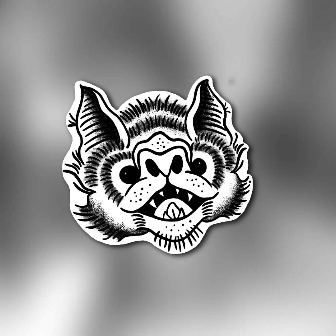 Bat Sticker, Traditional Tattoo, Traditional Flash, Traditional Flash ...
