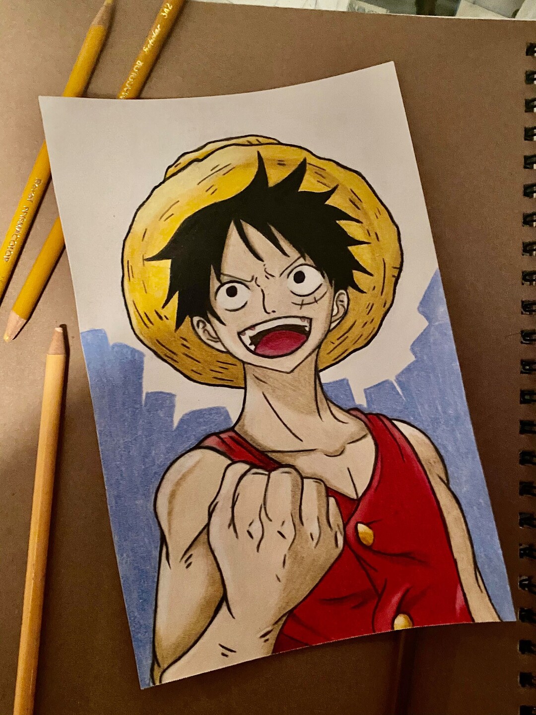 One Piece Anime Art Print, One Piece, Anime Art, Anime Art Print, Luffy ...