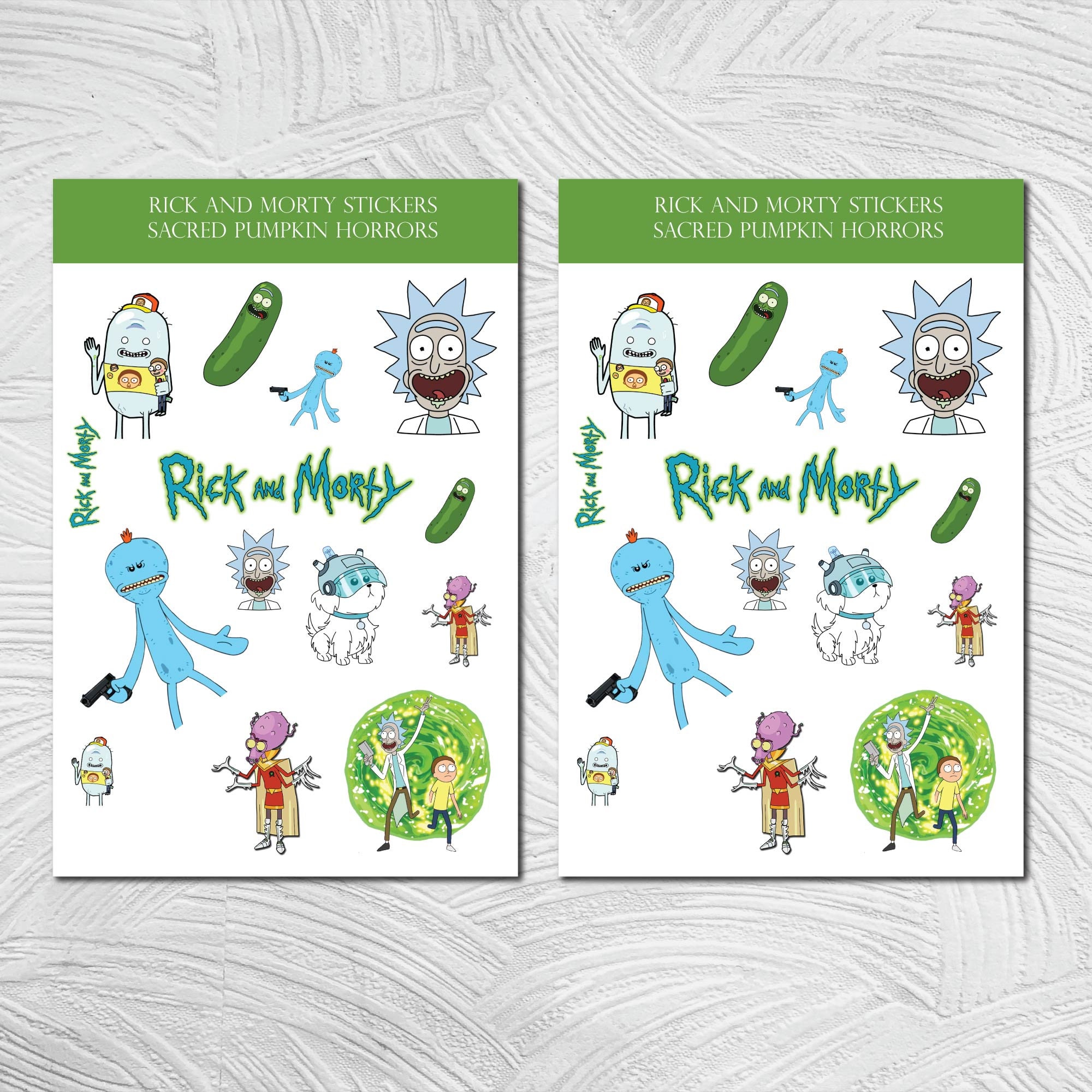 Rick and Morty Stickers, Rick and Morty, Sticker Pack, Adult Sticker ...
