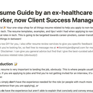 Resume Guide for Non-technical Roles in Tech - Etsy