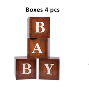 Baby Boxes With Letters for Baby Shower,balloon Boxes With Letters for ...