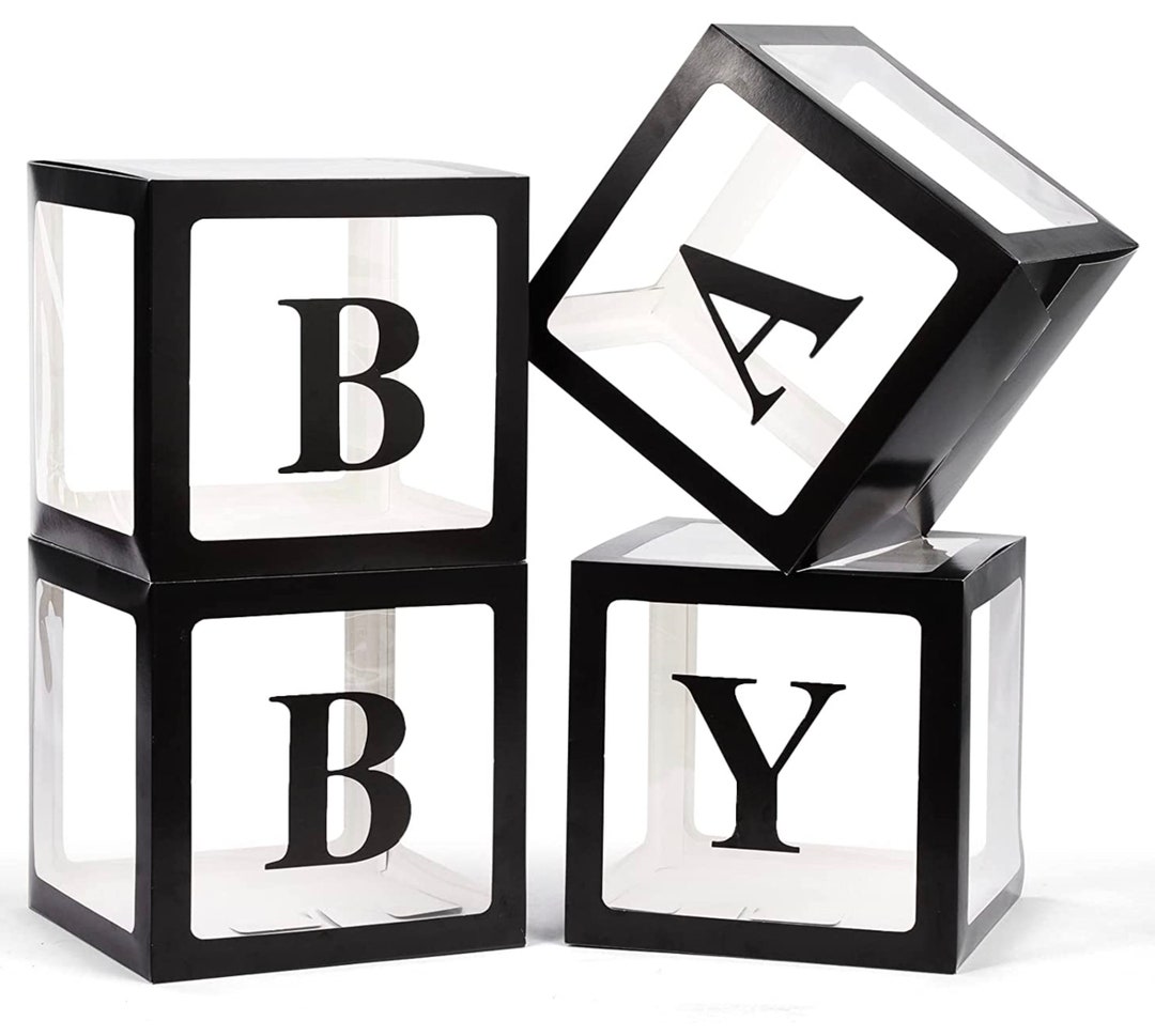 Transparent Balloon Boxes, Baby Boxes for Baby Shower, Clear Baby ...
