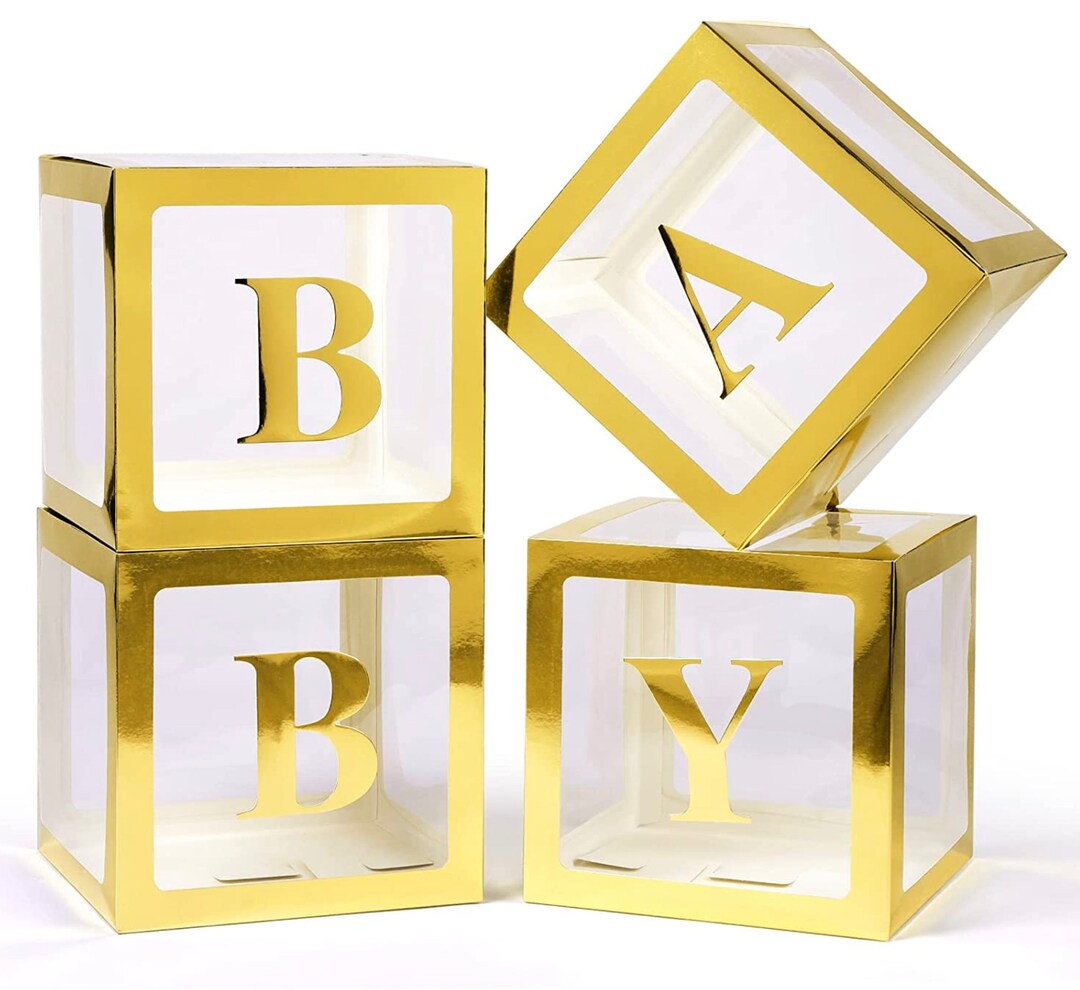 Transparent Balloon Boxes, Baby Boxes for Baby Shower, Clear Baby ...