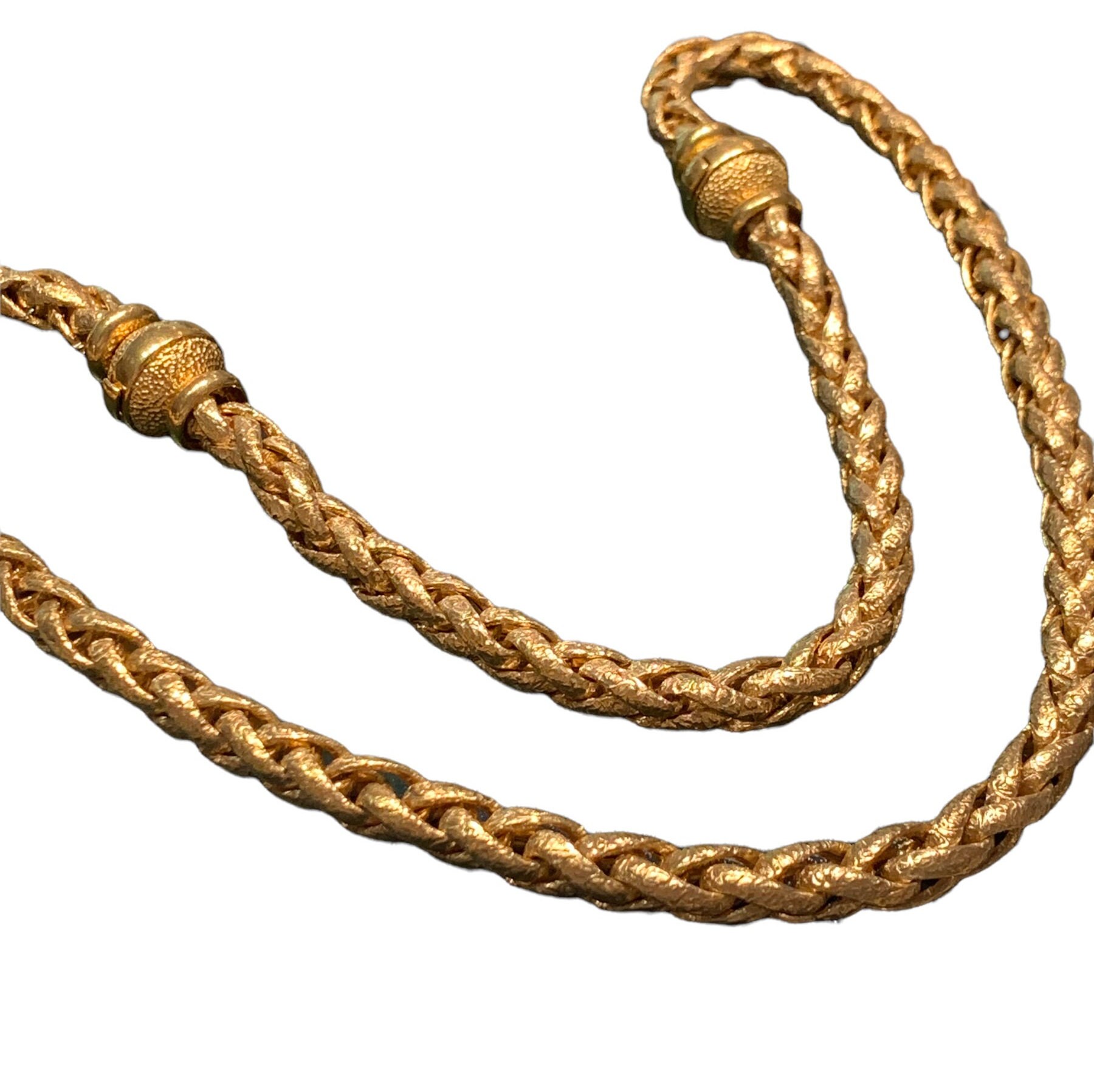 22 Karat Gold Italian Braid Chain - Etsy