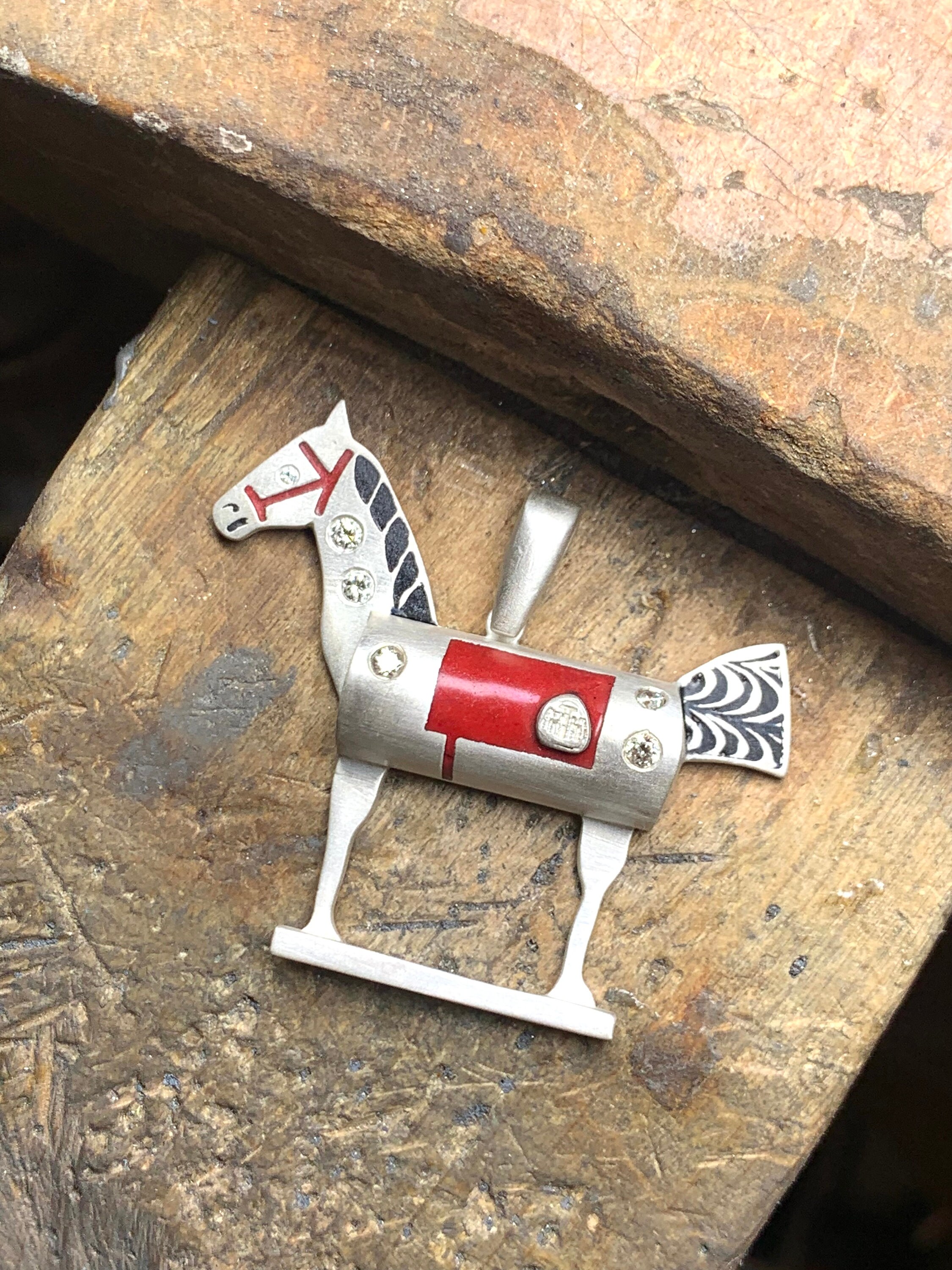 Handmade Tryon Morris the Horse in Sterling Silver - Etsy