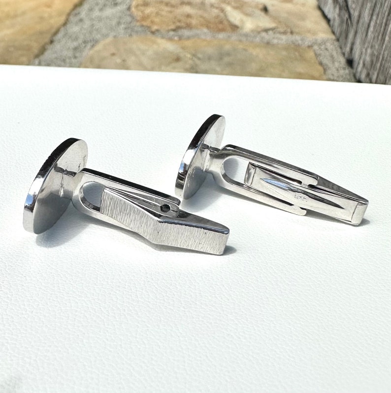 Piaget 18k White Gold Plain Oval Cufflinks - Etsy
