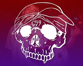 Skull G59 Decal - Etsy