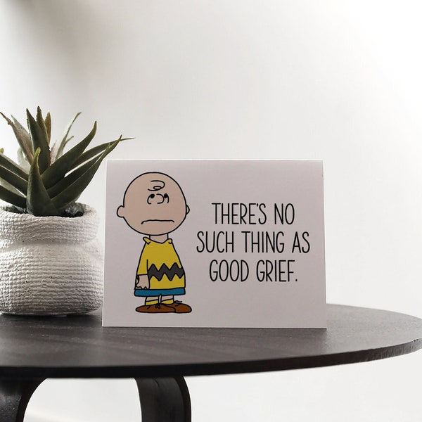 Charlie Brown Card - Etsy