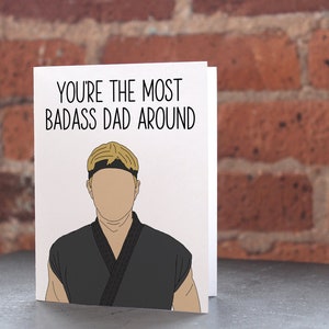 Cobra Kai Father's Day Card: Johnny Lawrence, Badass Dad - Etsy