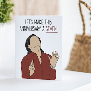 Monica SEVEN - Friends Anniversary Card - Friends TV Show, Friends ...