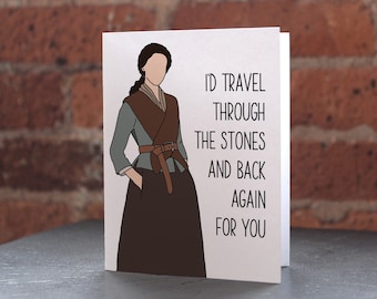 Outlander Birthday Card Hot Scot, Anniversary Card, Dinna Fash ...