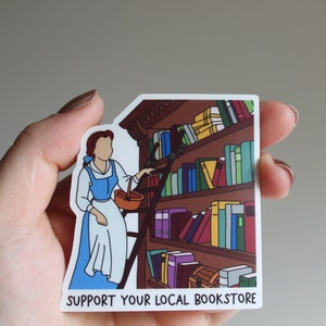 Support Your Local Bookstore Sticker Belle Booktok, Bookworm ...