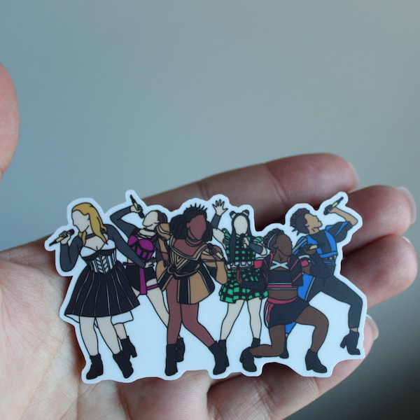 Six the Musical Stickers - Etsy