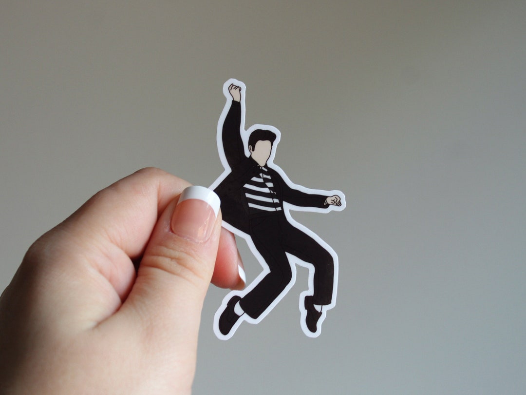 Elvis Presley Sticker - Matte Sticker, Waterproof Weatherproof Sticker ...