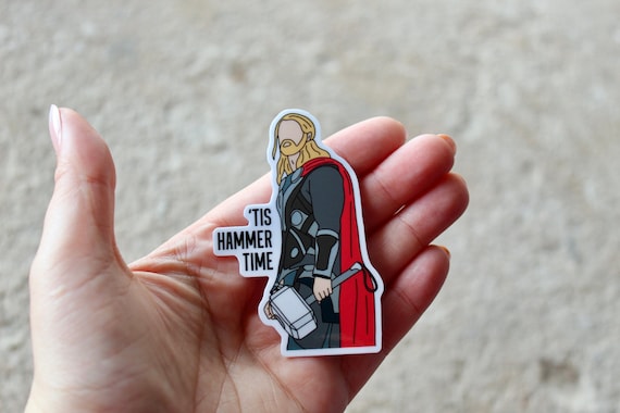 Thor Sticker Waterproof Weatherproof Sticker Glossy Hand - Etsy