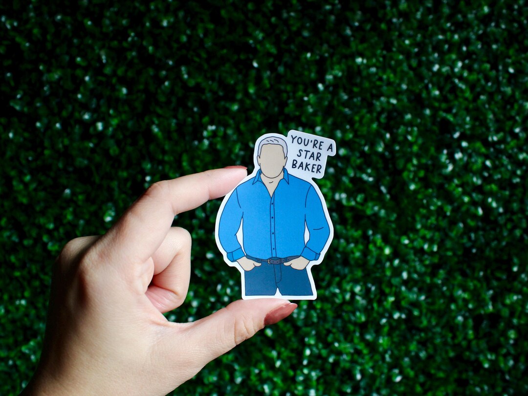 Star Baker Sticker - Paul Hollywood Decal, Laptop Sticker Great British ...