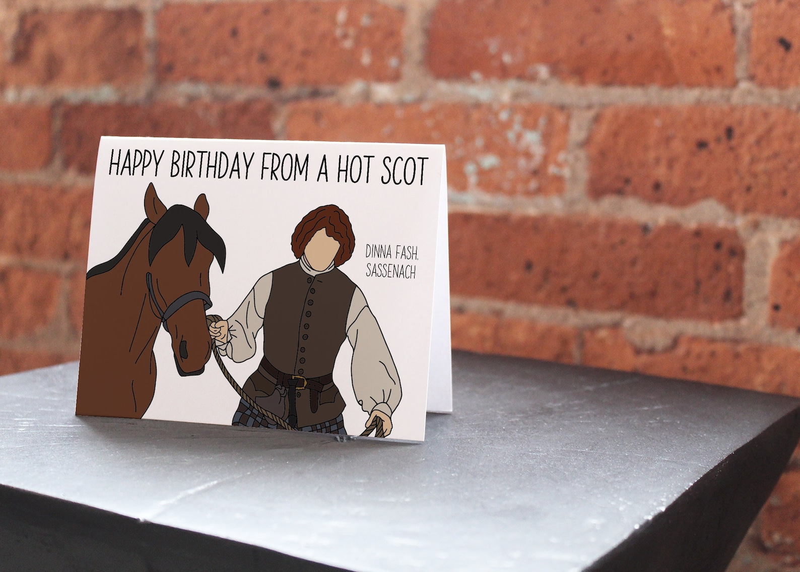 Outlander Birthday Card Hot Scot Anniversary Card Dinna | Etsy