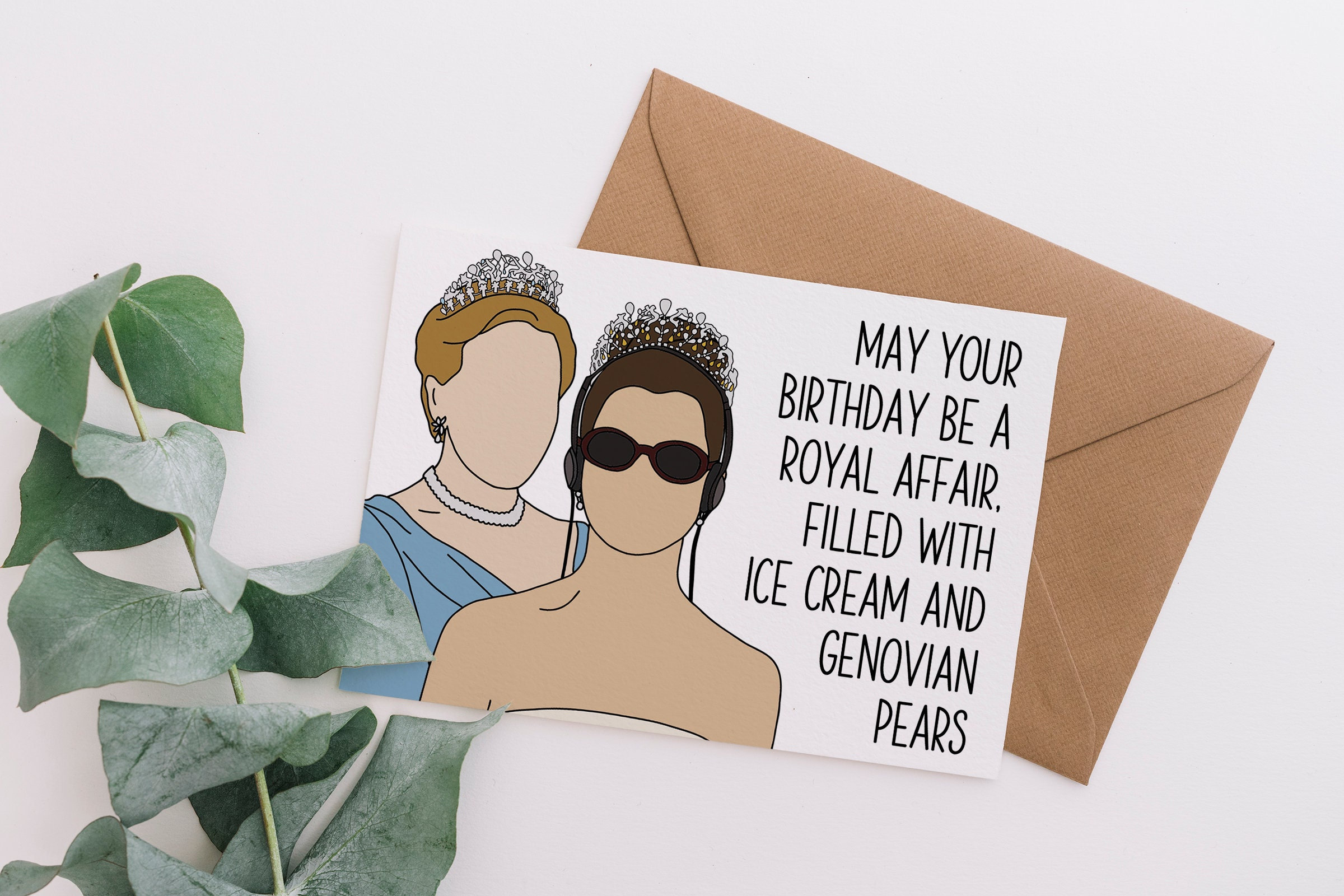 Princess Diaries Birthday Card Funny Disney Card BFF - Etsy