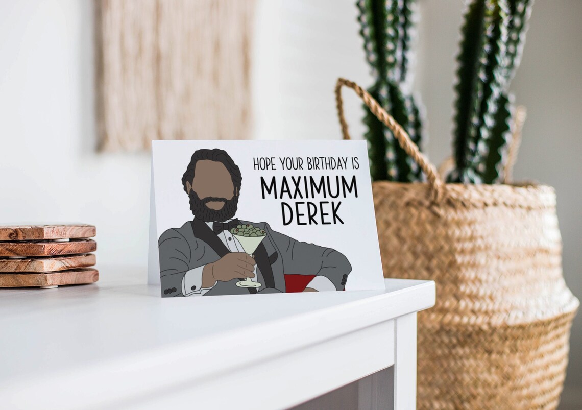 Maximum Derek Birthday Card the Good Place Hope Your - Etsy