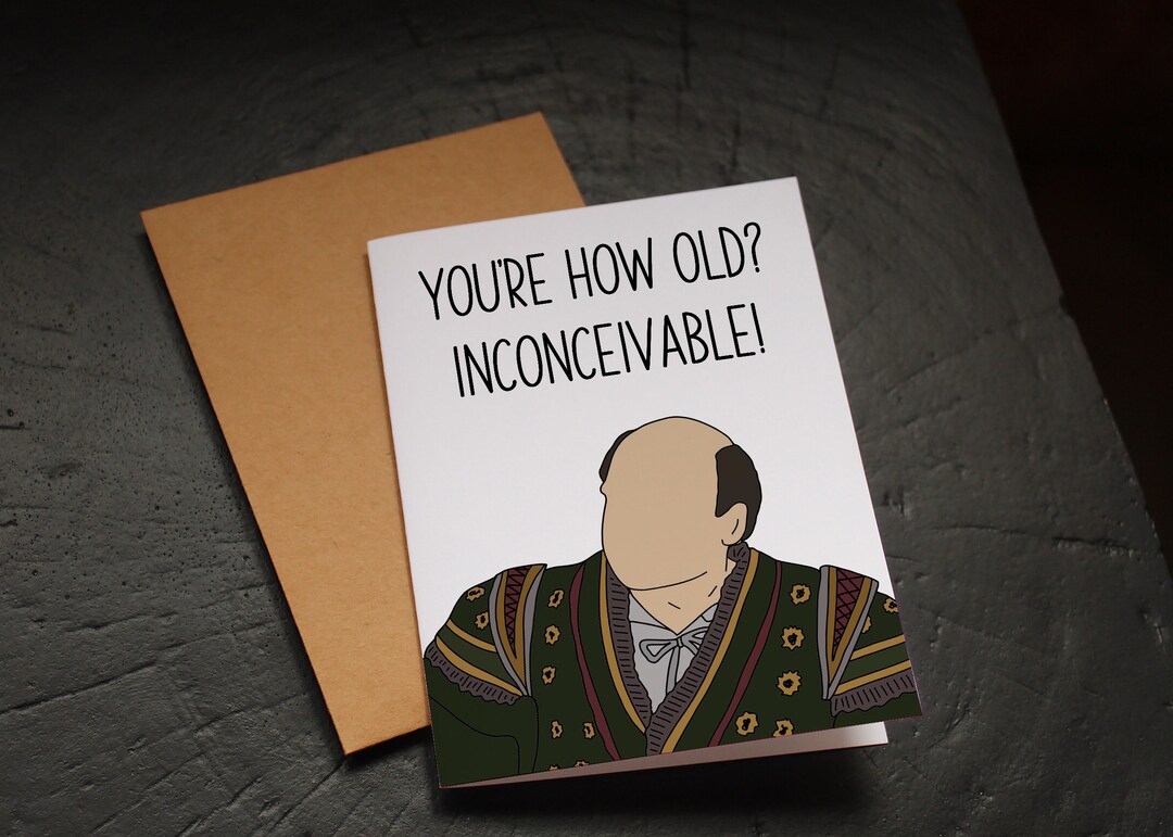 Inconceivable! Princess Bride Birthday Card - Funny Card for Him - Etsy