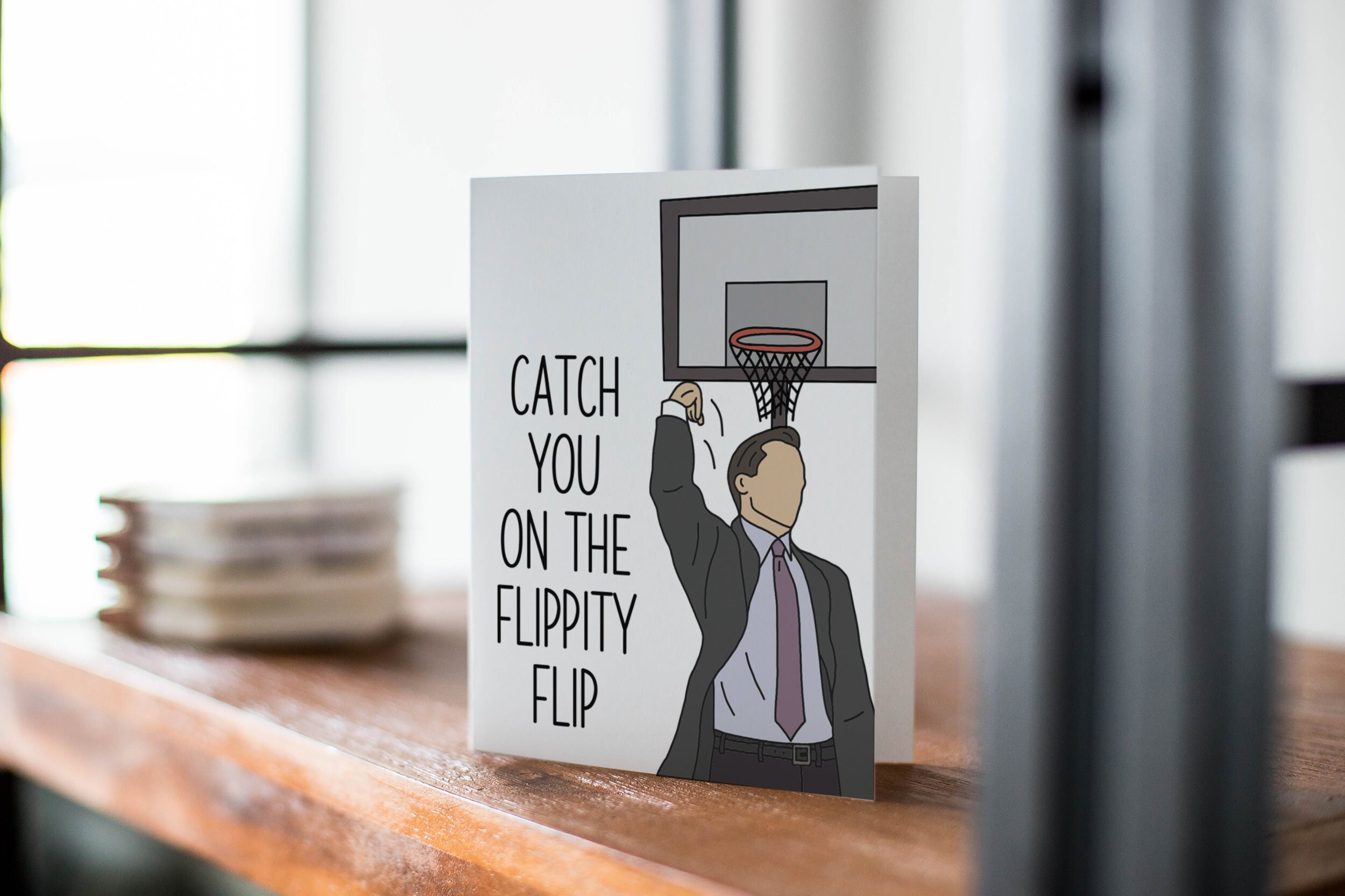 Catch You on the Flippity Flip Card the Office Card Michael - Etsy