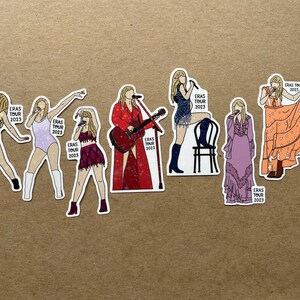 Eras Tour Stickers Taylor Swift Stickers, Waterproof Matte Stickers ...