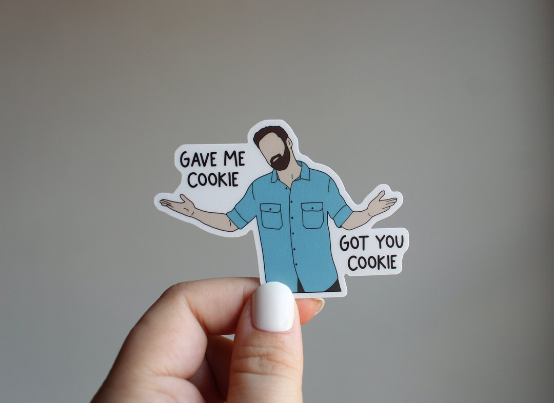 Nick Miller Sticker New Girl Sticker Waterproof Weatherproof Sticker Glossy Hand Drawn Parody