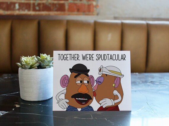Mr and Mrs Potato Head SPUDTACULAR Anniversary Card Funny | Etsy