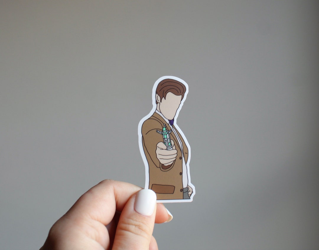 11th Doctor Sticker - Doctor Who Sticker Waterproof Sticker MATTE, Hand ...